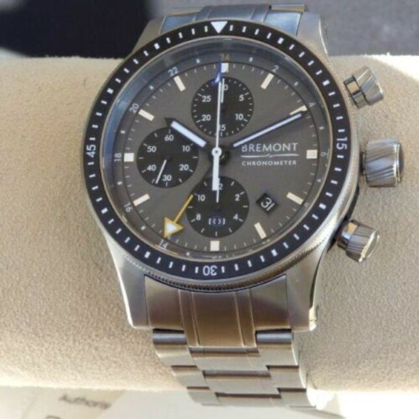 Bremont Boeing Titanium Automatic Watch BB247-TI-GMT On Steel Bracelet ...
