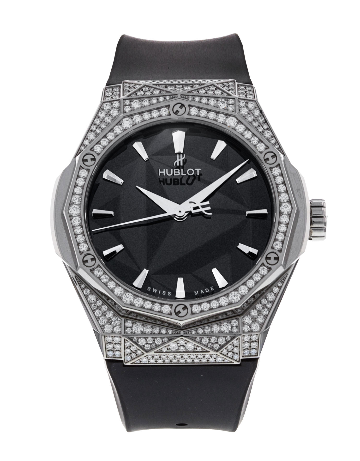 Hublot Classic Fusion Orlinski Titanium Pave 40 (550.NS.1800.RX.1604 ...