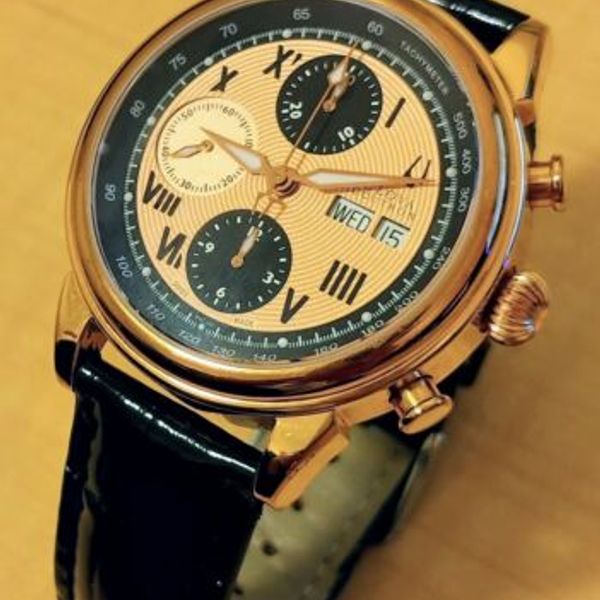 Authentic Bulova Accutron Gemini Mens Automatic ETA Valjoux 7750 Swiss ...