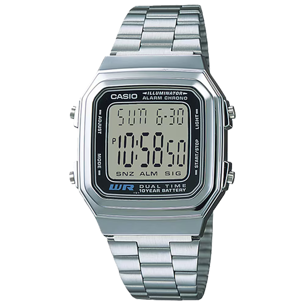 CASIO A178W â ILLUMINATOR Alarm Chrono WR Quartz Day/Date Digital WRIST WATCH | WatchCharts ...