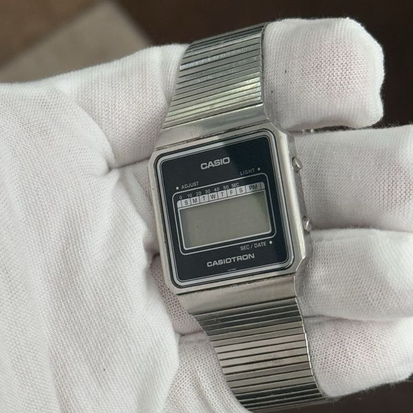 Rare Vintage Casio Casiotron 49CS-24 Menâ s Digital Calendar Watch JDM ...