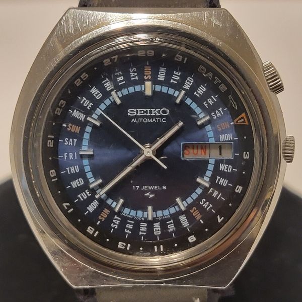 Vintage Seiko Daini Automatic 17J Calendar Day/Date Men's Watch 7006 ...