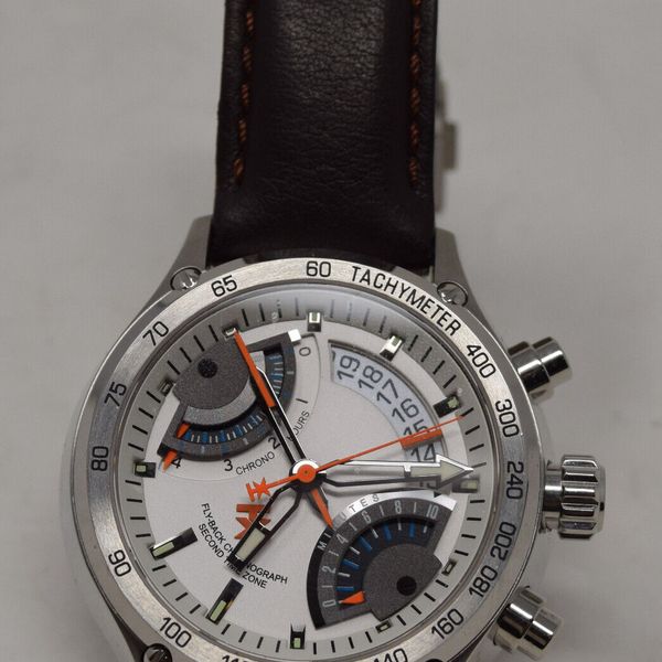 Timex TX Mens Watch Flyback White Dial Chronograph Compass 2nd Time ...