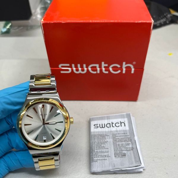 Swatch Watch Sistem Bling YIS429G Automatic Two Tone Watch - USED ...