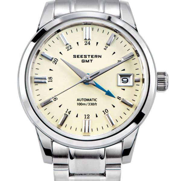 Seestern dress GMT cream dial S446 - Grand Seiko Homage | WatchCharts ...