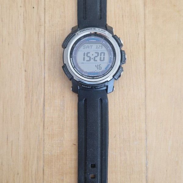 Casio Pathfinder PAW-2000 Triple Sensor Multi Band 6 Tough Solar ...