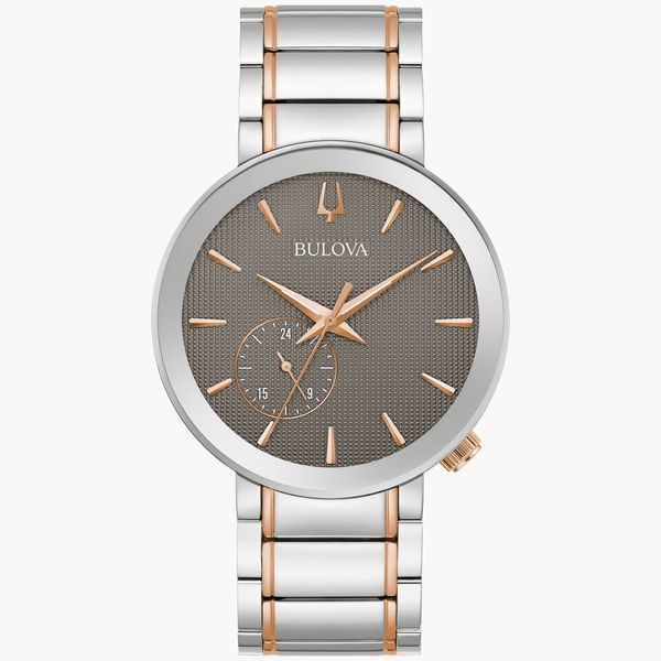 Bulova Latin Grammy Quartz Gray Dial Two Tone Stainless Steel Men's ...