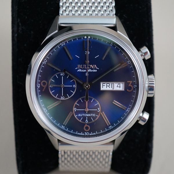 [WTS] Bulova Accu-Swiss 63C117 Murren Automatic Chronograph Blue - $595 ...