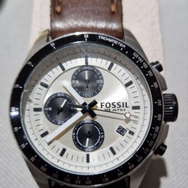 Fossil Panda Chronograph watch for men - Working | WatchCharts Marketplace