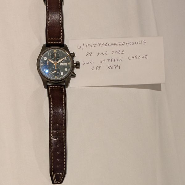 [WTS] JWC Pilot Spitfire Chronograph ref:IW3879 | WatchCharts Marketplace
