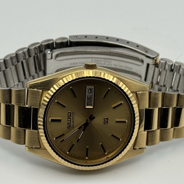 Seiko Men 6923-8089 President Fluted Gold Tone Quartz 36mm Watch, Vintage | WatchCharts Marketplace