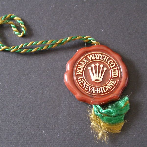 FS:Rolex Officially Certified Swiss Chronometer Red Hang Tag Seal Old ...
