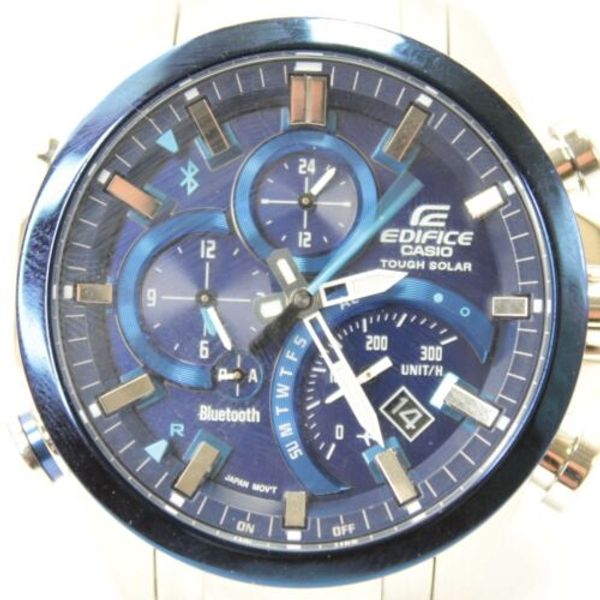 Mens Casio Edifice Tough Solar Bluetooth EQB-501 Chronograph wrist ...