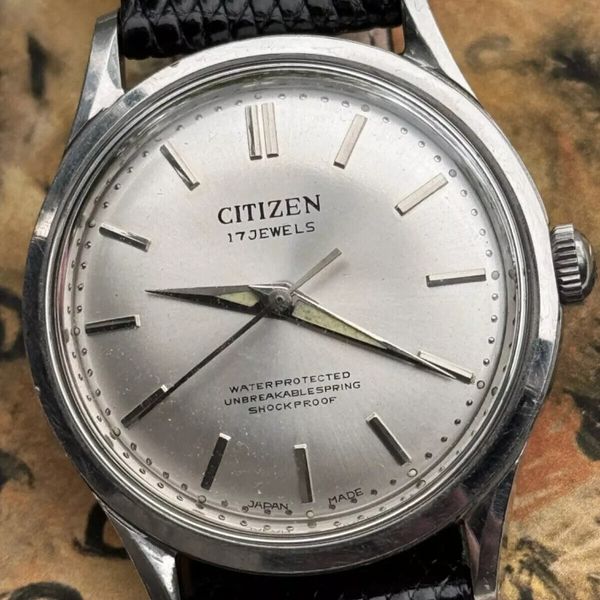 MCM 1960s all steel 36mm near mint hand-wound Citizen vintage watch ...