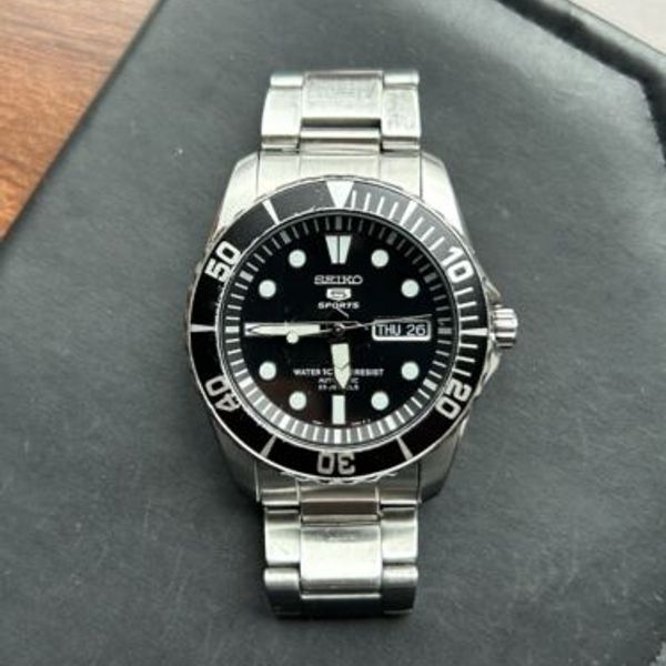 Seiko 5 Sports SNZF17 Sea Urchin Menâ s Black Automatic Diver Watch 7S36-03C0 | WatchCharts ...