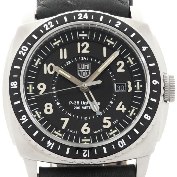 [LUMINOX] [Series 9420] [Battery replaced] Luminox "P-38 Lightning GMT ...