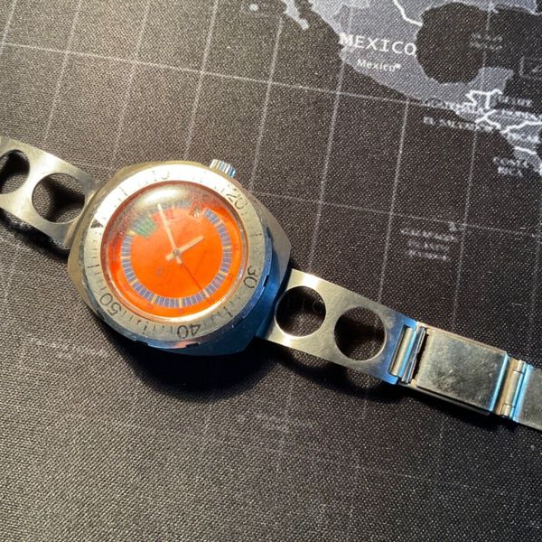 Tissot Sideral Vintage Fiberglass 40mm Rotating Bezel Automatic ...