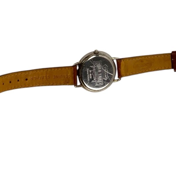 Vintage Fossil Men's Wrist Watch Floating Green Gears Leather Band New ...