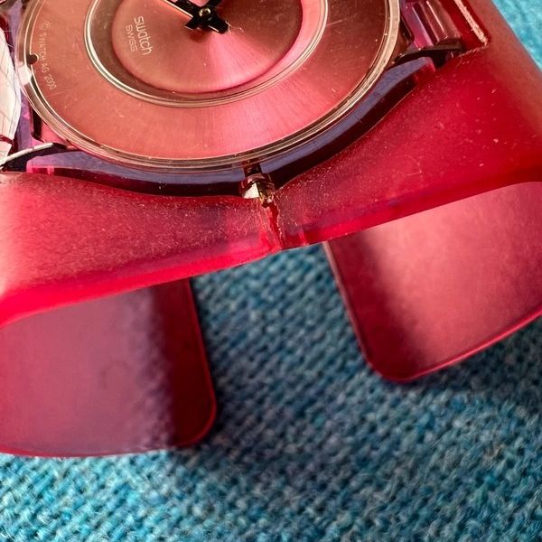 *Read Description* Swatch Skin Aqua Jelly Pink Vintage Retro Bangle ...