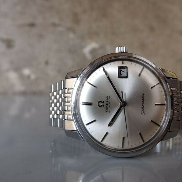 1960's Vintage OMEGA Seamaster Cal.565 SS 35mm Date Automatic Mens ...