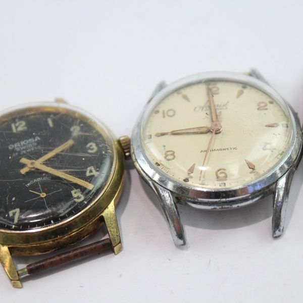 Mens Vintage Head Only Mechanical Watches Accurist Timex Etc WORKING x ...