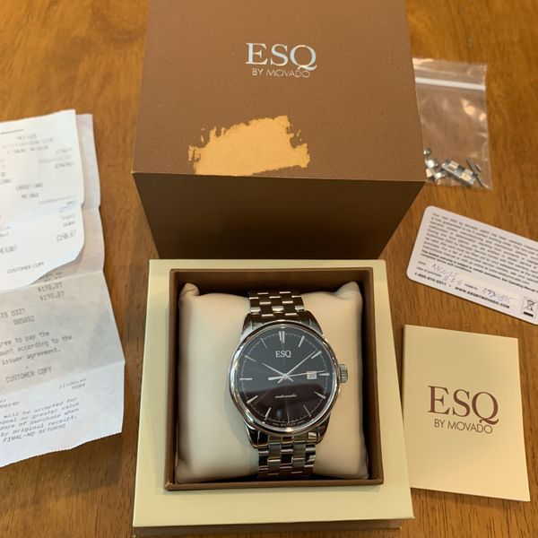ESQ by Movado automatic SS dress watch 34.1.14.5588 | WatchCharts ...