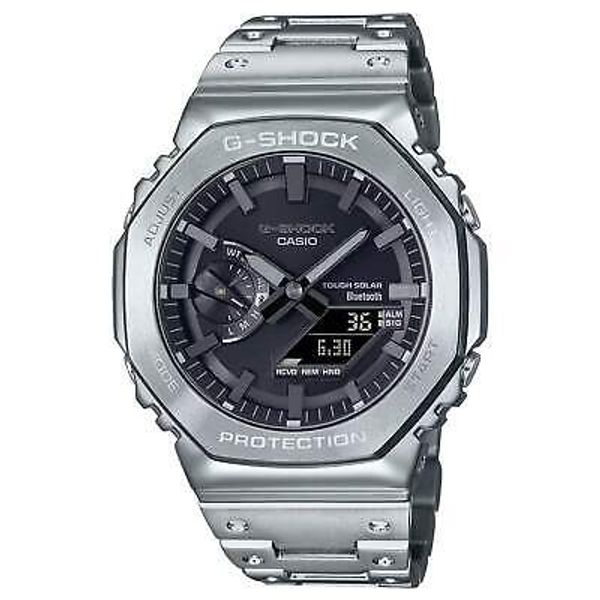CASIO G-SHOCK GM-B2100D-1A STEEL "CASIOAK" SOLAR BLUETOOTH A/D WATCH ...