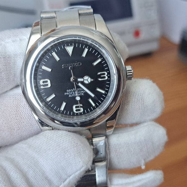 seiko custom 40mm explorer mod | WatchCharts Marketplace