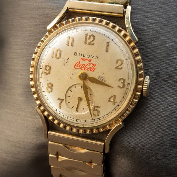 Coca-Cola Dial 1949 Bulova His Excellency JJ Gold Filled Coke Wrist ...