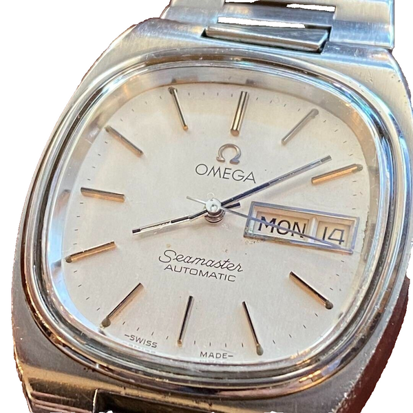 Omega Seamaster Automatic Winding Square Tv Screen Used | WatchCharts ...