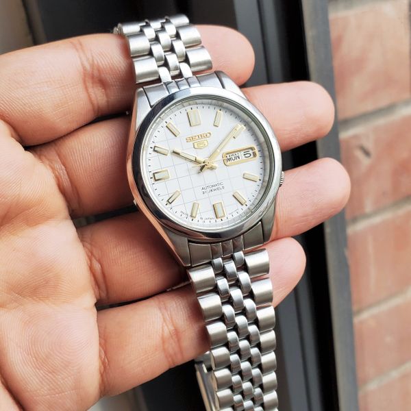 [$149 USD] FS: Seiko White Checkered Linen dial "Datejust" Retro Sports ...