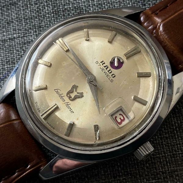 Vintage Rado Golden Horse 57 Jewels Automatic Gents Watch RARE, Perfect ...