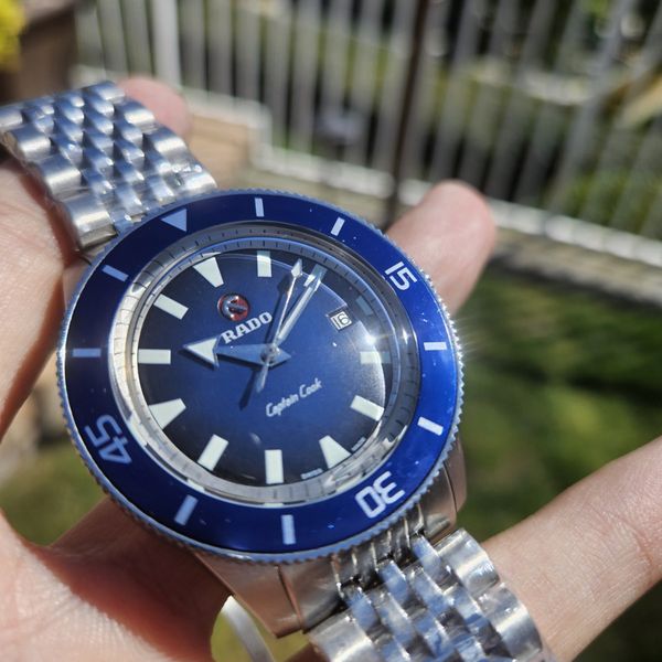Rado Captain Cook Blue Dial Automatic Men's Watch | WatchCharts Marketplace