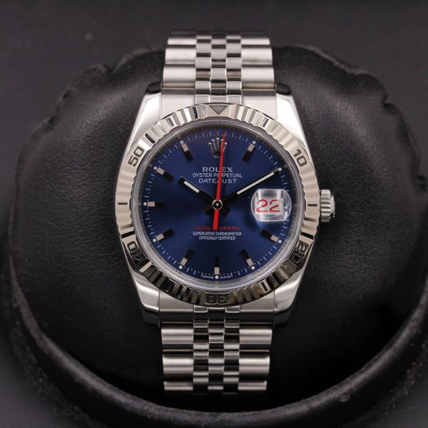 FSOT: Rolex Datejust - Turn-O-Graph - BLUE Dial - 2018 RSC Service ...