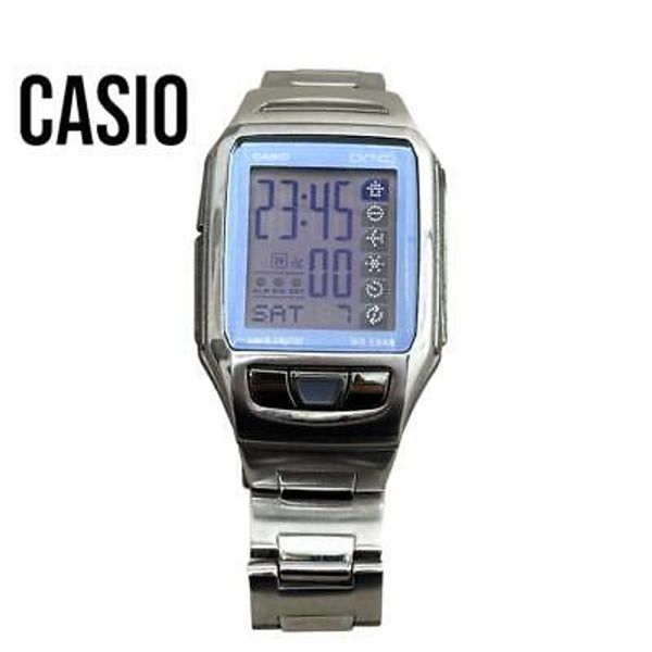 Casio DFC-100 Wave Ceptor Digital Watch Stainless Steel Battery Replaced Used | WatchCharts ...