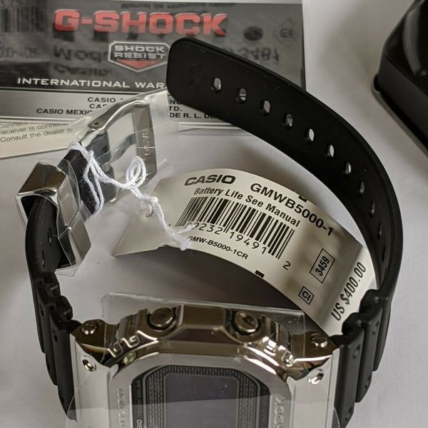 FS:CASIO G-SHOCK FULL METAL GMWB5000-1 LIMITED RESIN BAND SOLAR WATCH ...