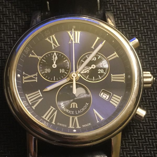 Maurice Lacroix Moon Phase Chronograph LC1048 – Box & Papers ...