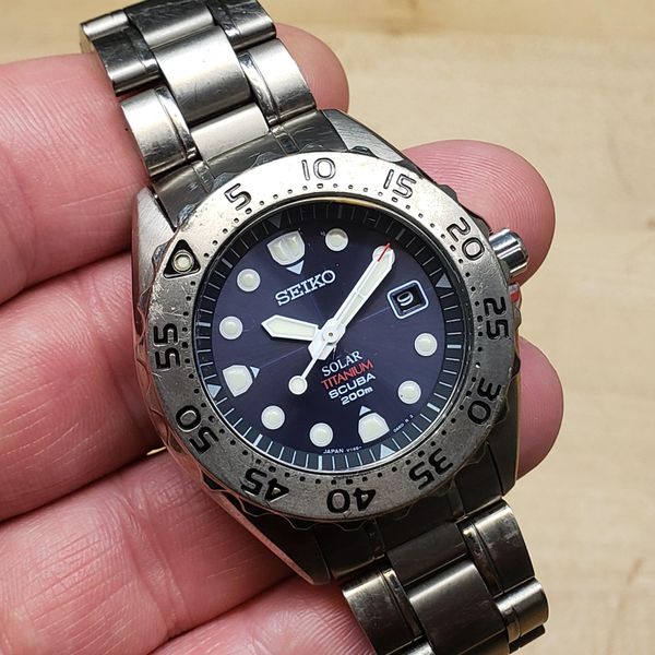 [WTS] Seiko V145-0AH0 Titanium Solar Air Diver. Full Kit $260 ...