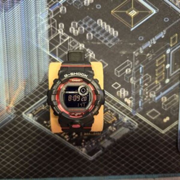 Casio G-Shock GBD-800 3464 Bluetooth Watch Step Tracker Red and Black ...