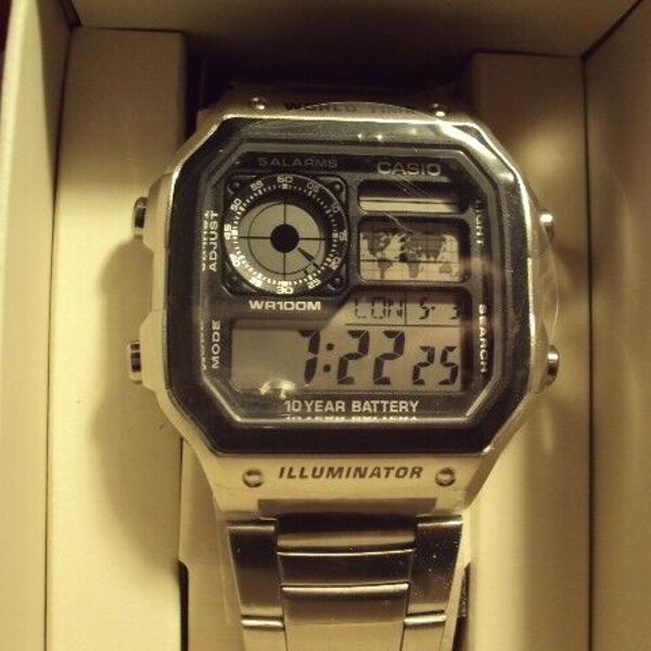 MEN'S CASIO ILLUMINATOR WORLD TIME DIGITAL WATCH ( NEW ...