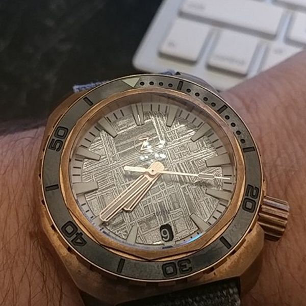 SOLD>>>Zelos Bronze Meteorite , ceramic bezel. Sold out model | WatchCharts