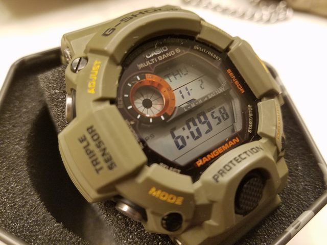Casio G-Shock Rangeman GW-9400DCJ-1 with Olive Green and Desert Camo ...