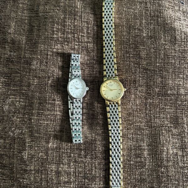 Rotary Cheltenham ladies gold plated watch plus another. | WatchCharts ...