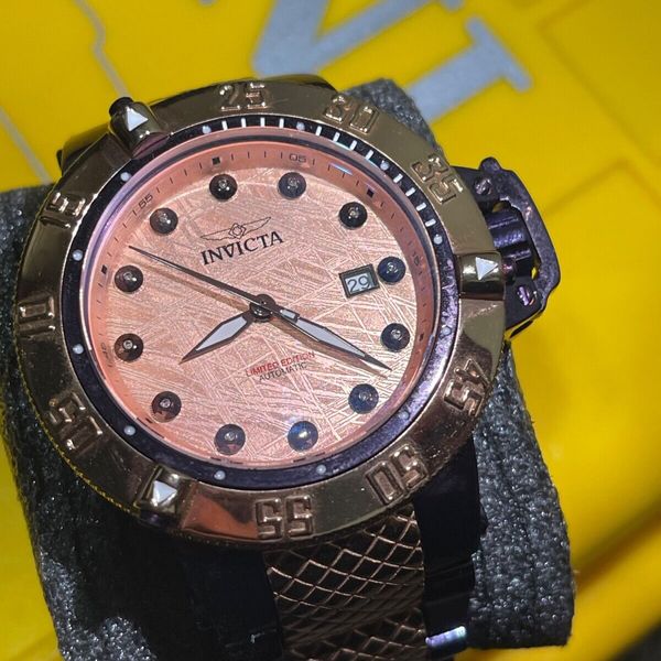 Invicta 50mm Subaqua Noma III Meteorite & Diamond Dial, Auto,Watch ...