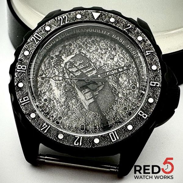 [WTS] GMT Moon Watch. Custom 42mm Apollo 11 build with Seiko NH34 GMT ...