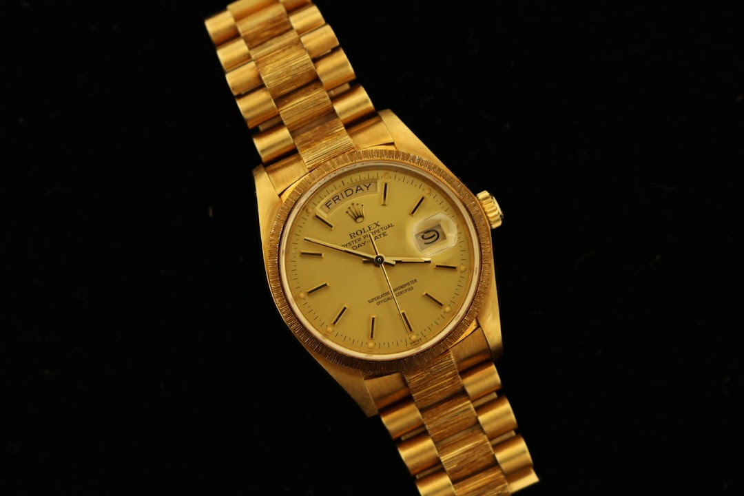 1979 Rolex Day-Date 18078 Champagne Dial 18K President Bark No Papers ...