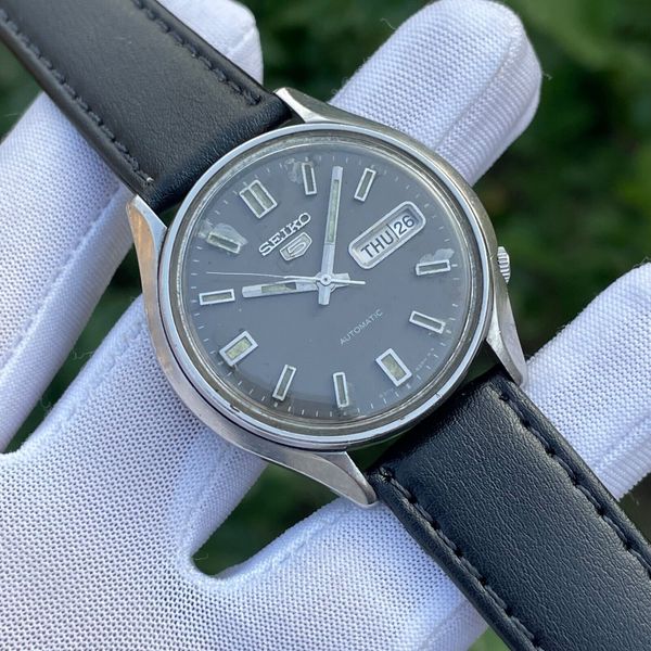 Vintage Seiko 5 Automatic Black Dial Made In Japan Menâ s Watch 6309-8230 | WatchCharts Marketplace