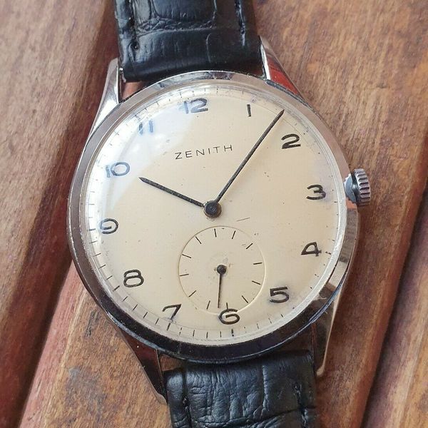 Vintage Classic ZENITH Sub Second Swiss Mechanical Men's Wristwatch ...