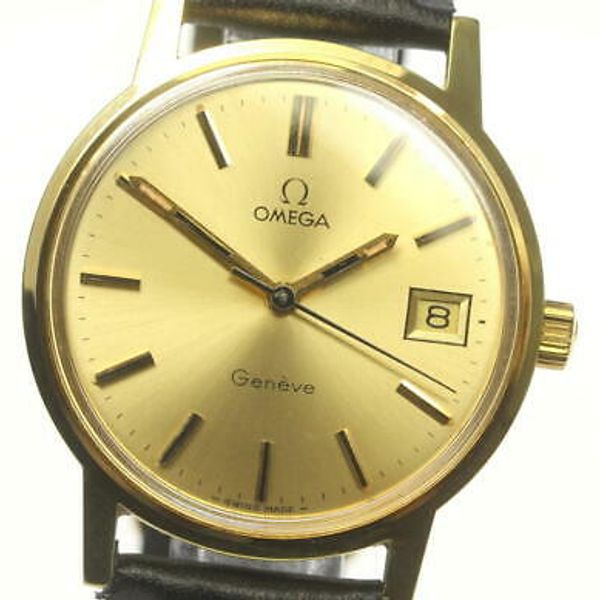 OMEGA Geneve cal,613 gold Dial Hand Winding Men's Watch_595502 ...