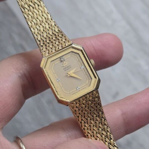Vintage Seiko Womens Gorgeous Hex Watch Gold Tone Ladies Watch ...